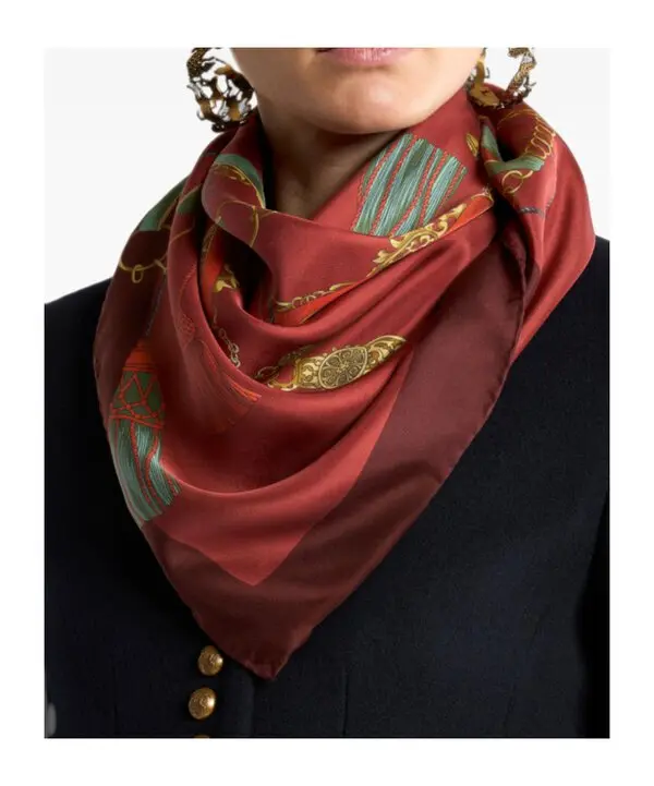 Etro Silk Scarf With Charm Motif