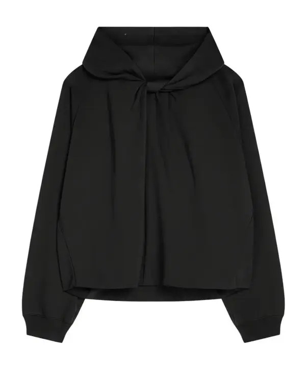 Dries Van Noten Draped Cotton Hoodie