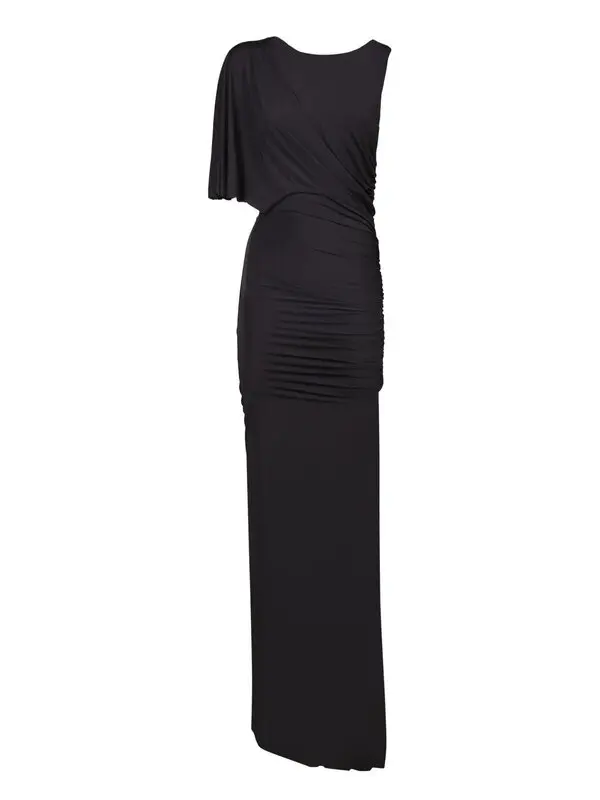 Roberto Cavalli Draped One-shoulder Dress