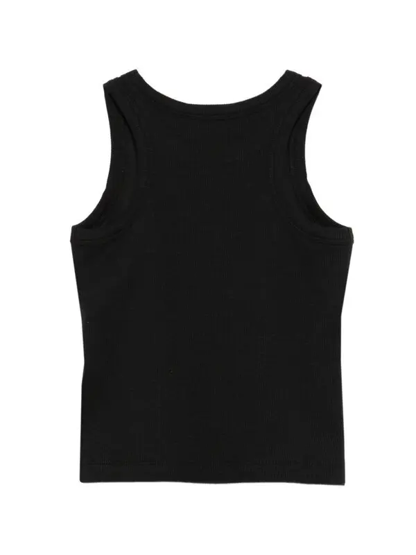 Moschino Logo Ribbed Tank Top