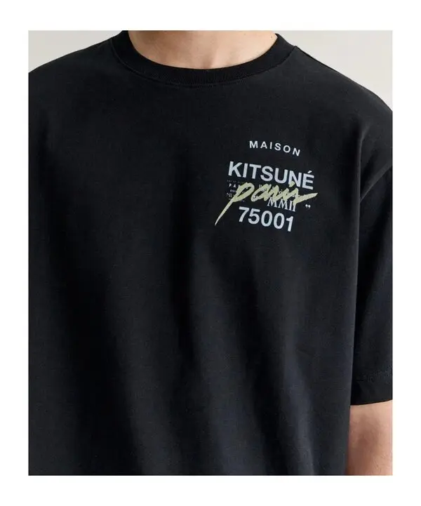 Maison Kitsuné Logo-print Fox-motif T-shirt