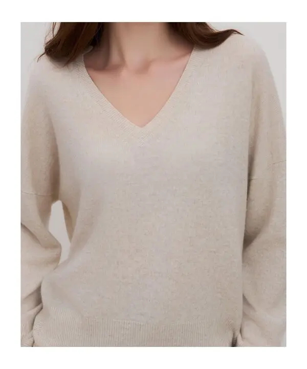 Marella Ribbed V-neck Knit Top