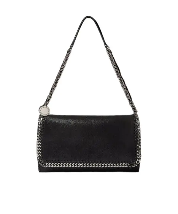 Stella McCartney Flap Shoulder Bag - Black