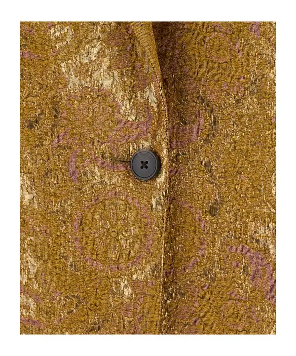Dries Van Noten Long-sleeve Blazer - Metallic