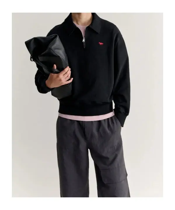 Maison Kitsuné Polo-collar Sweatshirt