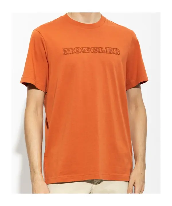 Moncler Logo Cotton Jersey T-shirt