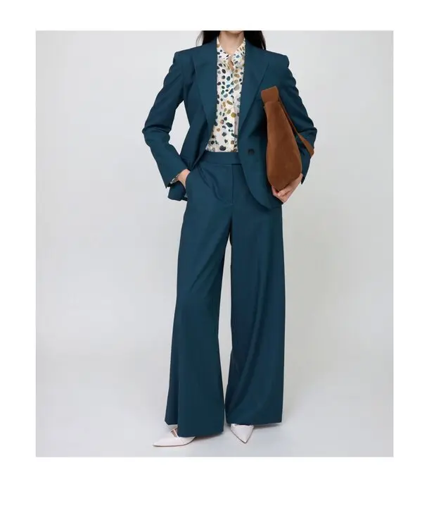 Marella Elastic-waist Wide-leg Casual Trousers