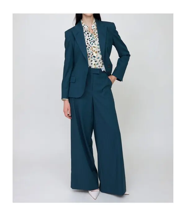 Marella Elastic-waist Wide-leg Casual Trousers
