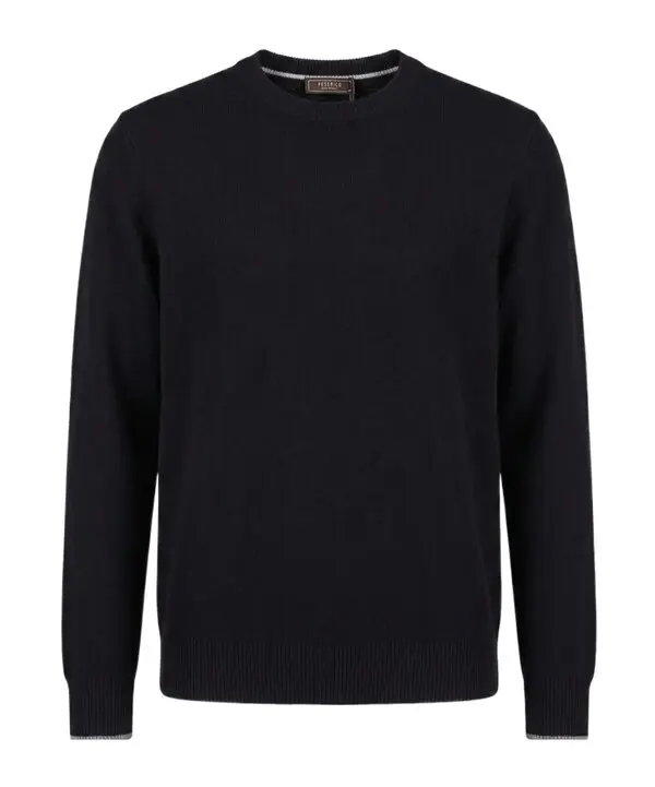Peserico Crew-neck Long-sleeve Knit Top
