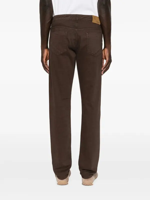Incotex Logo-patch Belt-loop Trousers