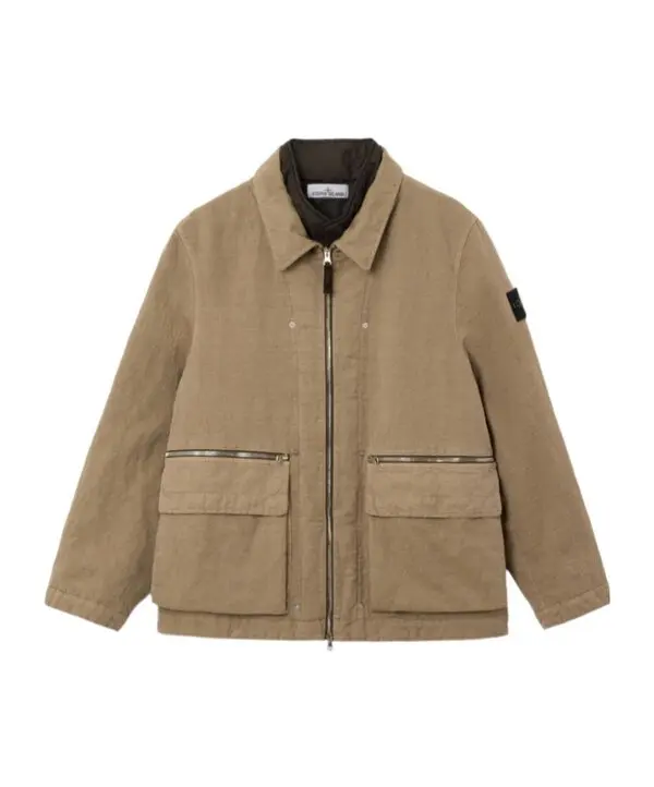 Stone Island Padded Field Jacket With Anti-drop