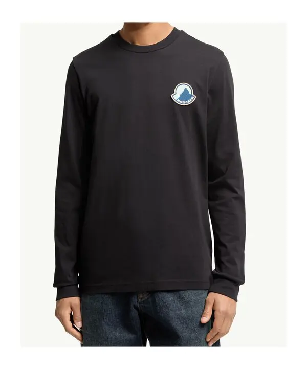 Moncler Logo Cotton Long Sleeve T-shirt