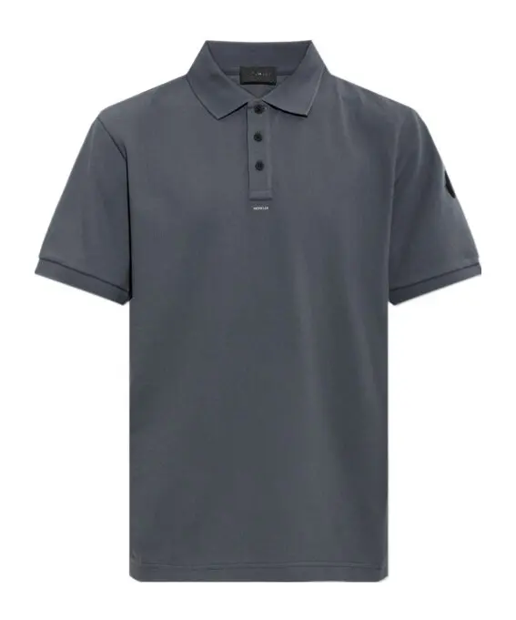 Moncler Short-sleeved Polo Shirt - Grey