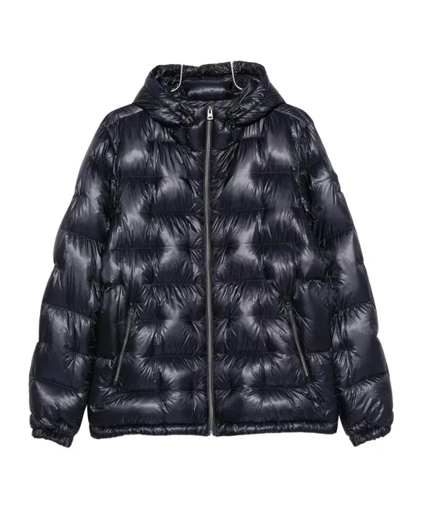 Herno Quilted Zip-up Hooded Jacket