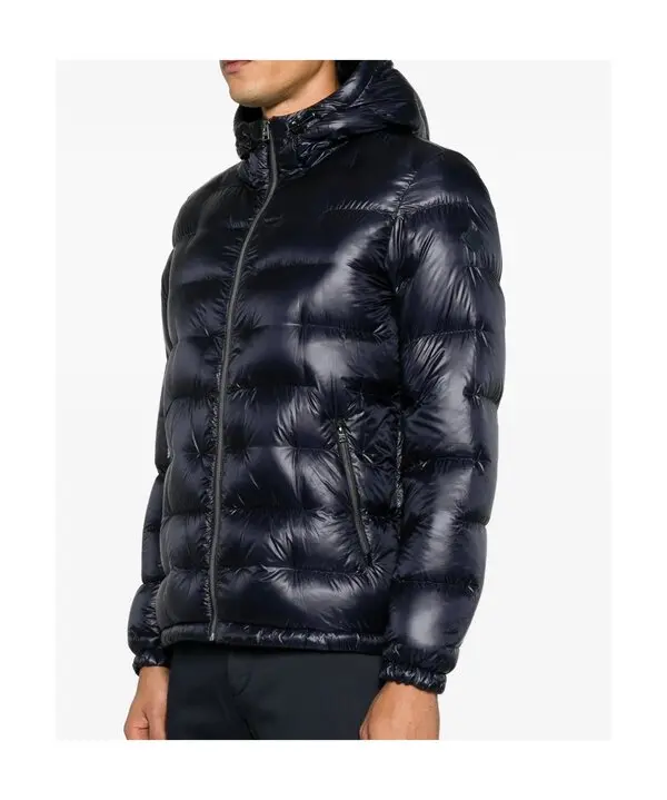 Herno Quilted Zip-up Hooded Jacket