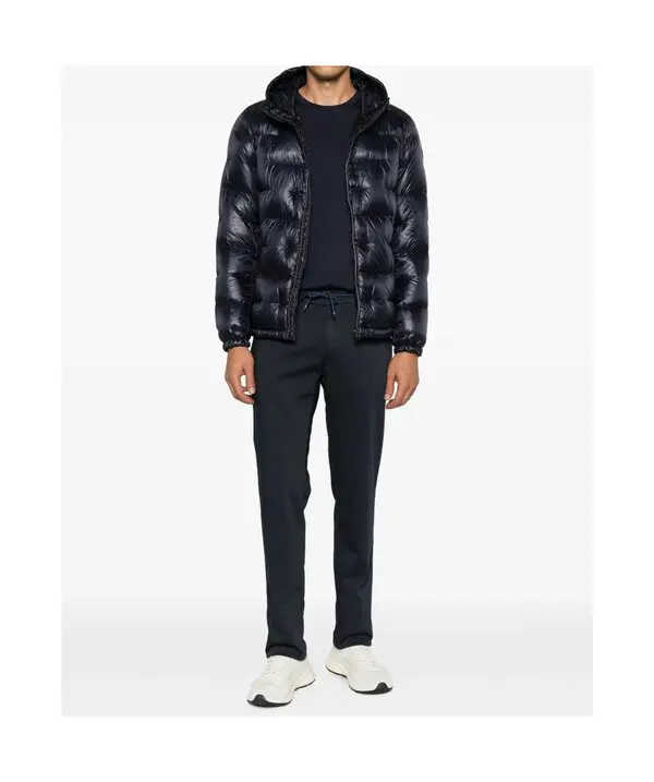 Herno Quilted Zip-up Hooded Jacket