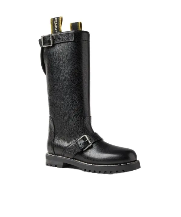 Fendi Commando Leather Boots