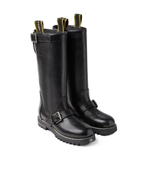 Fendi Commando Leather Boots