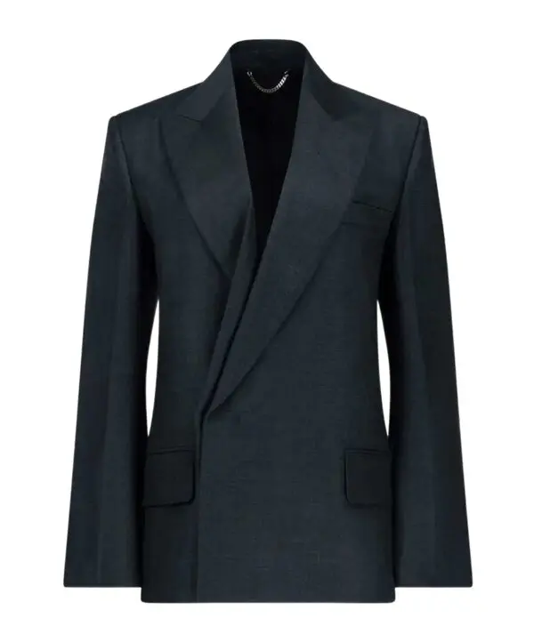 Victoria Beckham Olie Peak-lapel Blazer
