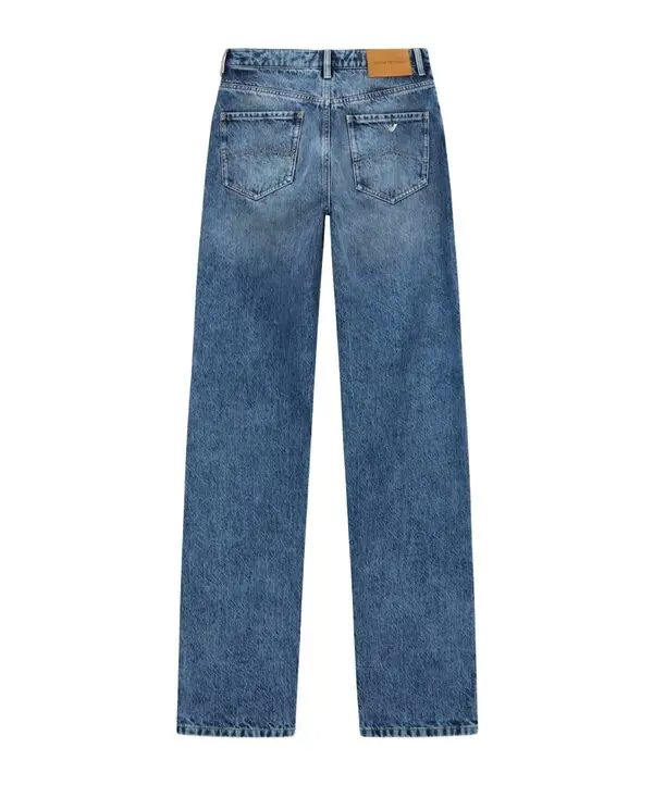 Emporio Armani Acid-wash Straight-leg Jeans