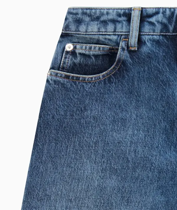 Emporio Armani Acid-wash Straight-leg Jeans
