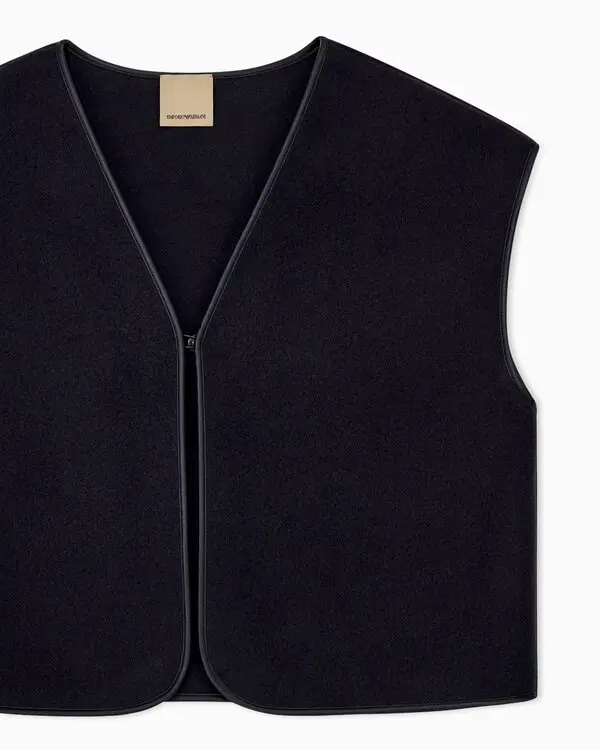 Emporio Armani Vest In Virgin Wool Cloth Boteh Capsule