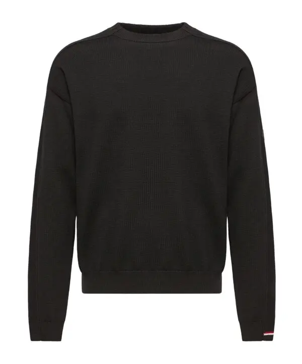 Moncler Logo Wool Sweater - Black