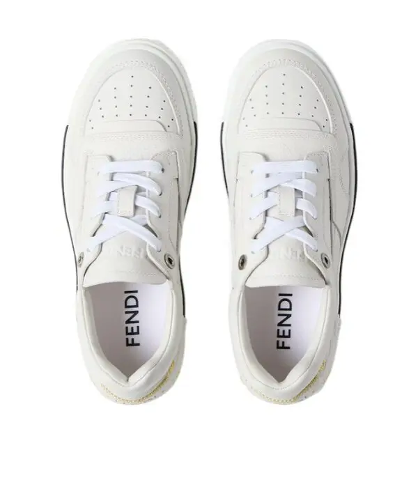 Fendi Fender Sneakers Leather Low-top