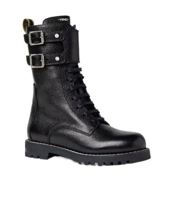 Fendi Commando Leather Boots