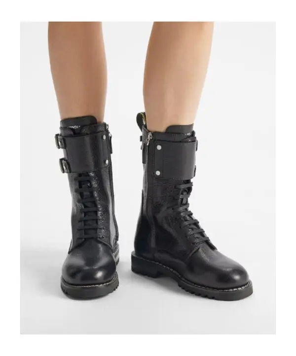 Fendi Commando Leather Boots