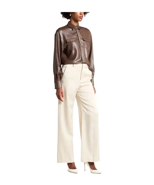 Brunello Cucinelli Loose Satin Trousers