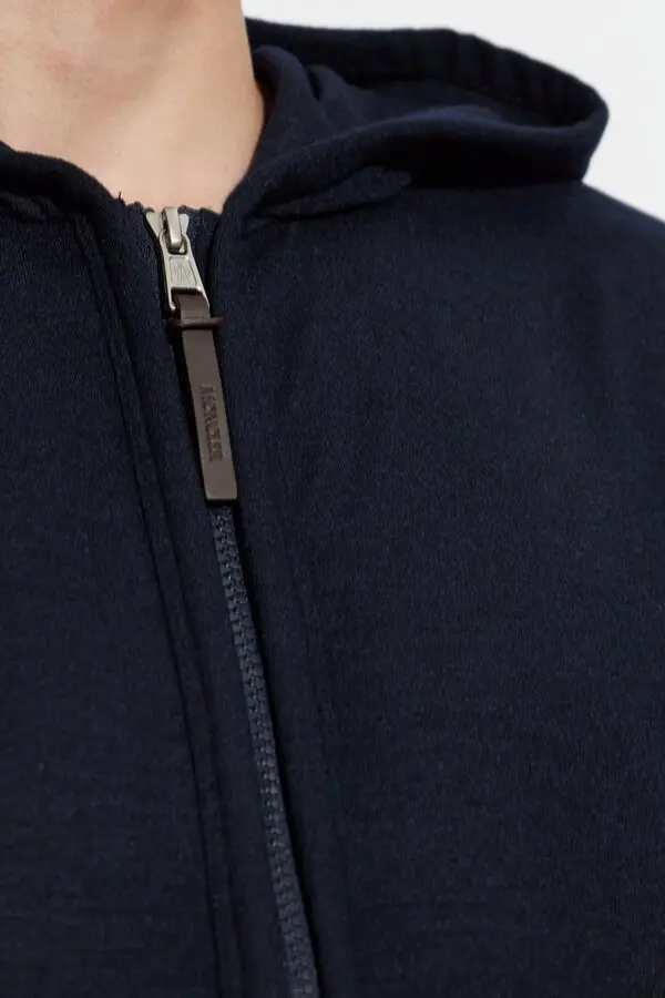 Moncler Flannel Zip-up Hoodie