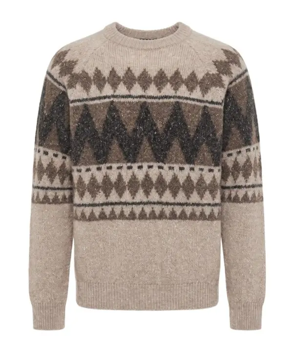 Peserico Patterned Jacquard Crew-neck Sweater
