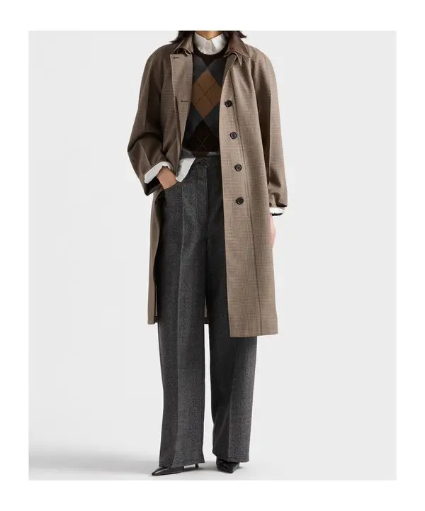Prada Mouliné Wool Pants