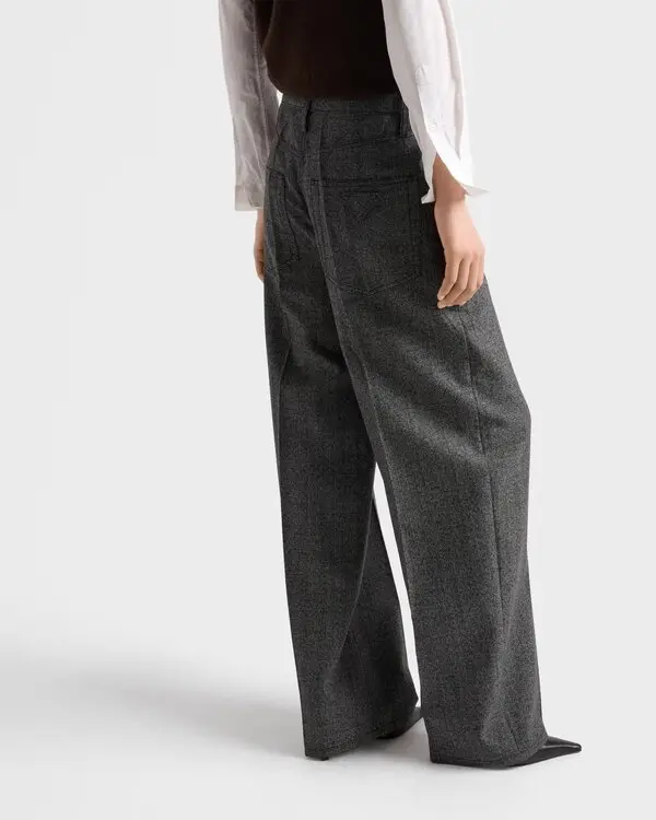 Prada Mouliné Wool Pants