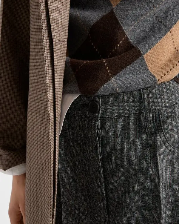 Prada Mouliné Wool Pants