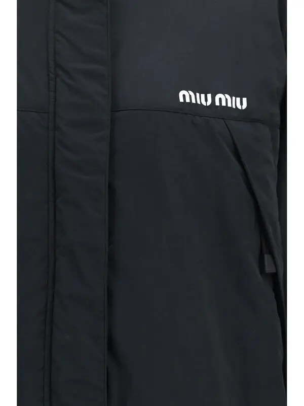 Miu Miu Pongé Down Jacket