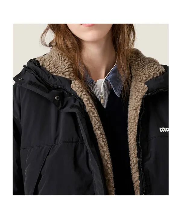 Miu Miu Pongé Down Jacket