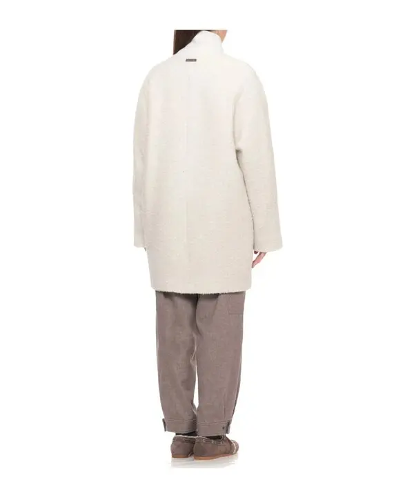 Peserico Ribbed Collar Sequined Coat