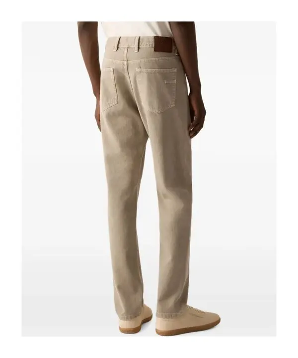Zegna Light Taupe Cotton Roccia Pants