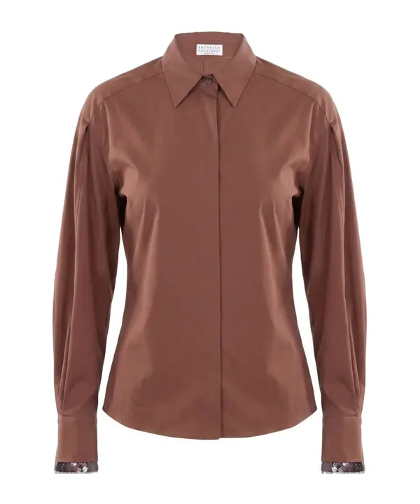 Brunello Cucinelli Form-fitting Sequin Shirt