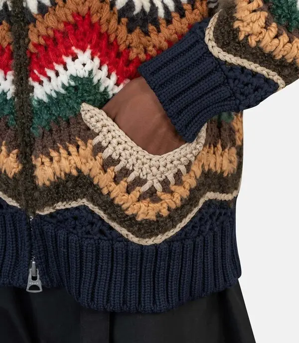 Sacai Colorful Knit Jacket