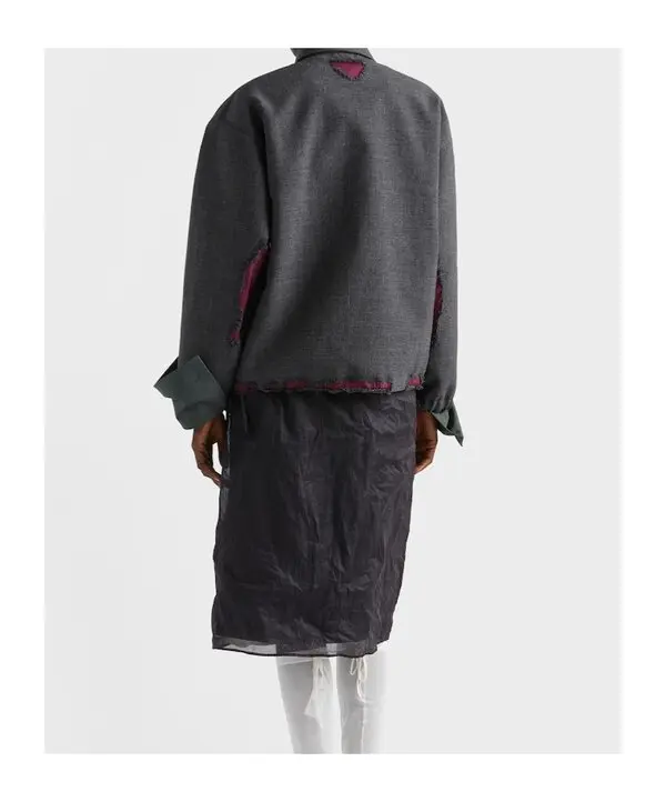 Prada Bonded Devoré Hopsack Blouson