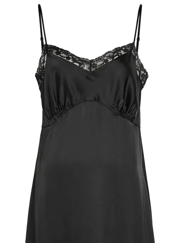 Simone Rocha Lace-trimmed Ruffle Midi Dress