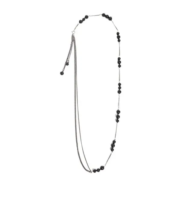 ANN DEMEULEMEESTER Lota Necklace With Beads - Silver