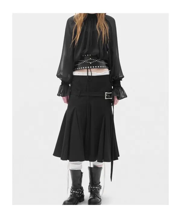 ANN DEMEULEMEESTER Celin Baloon Top With Drawstrings