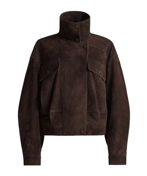 Nour Hammour Long-sleeve Leather Jacket