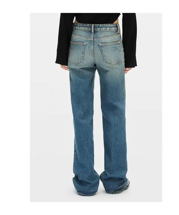 ANN DEMEULEMEESTER Faded-effect Jeans