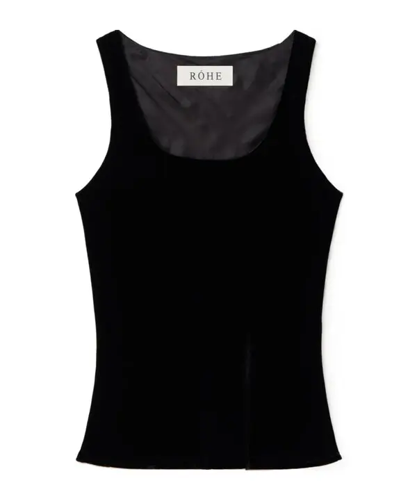 RÓHE Silk Velvet Top