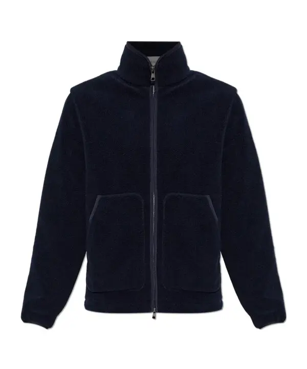 Moncler Long-sleeve Casual Jacket - Navy Blue